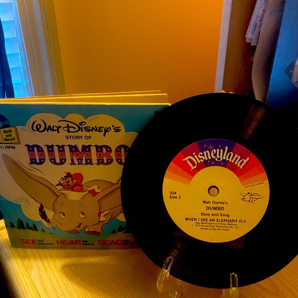 Media | Walt Disney Story Of Dumbo Book And 33 13 Rpm Record 1978 ...